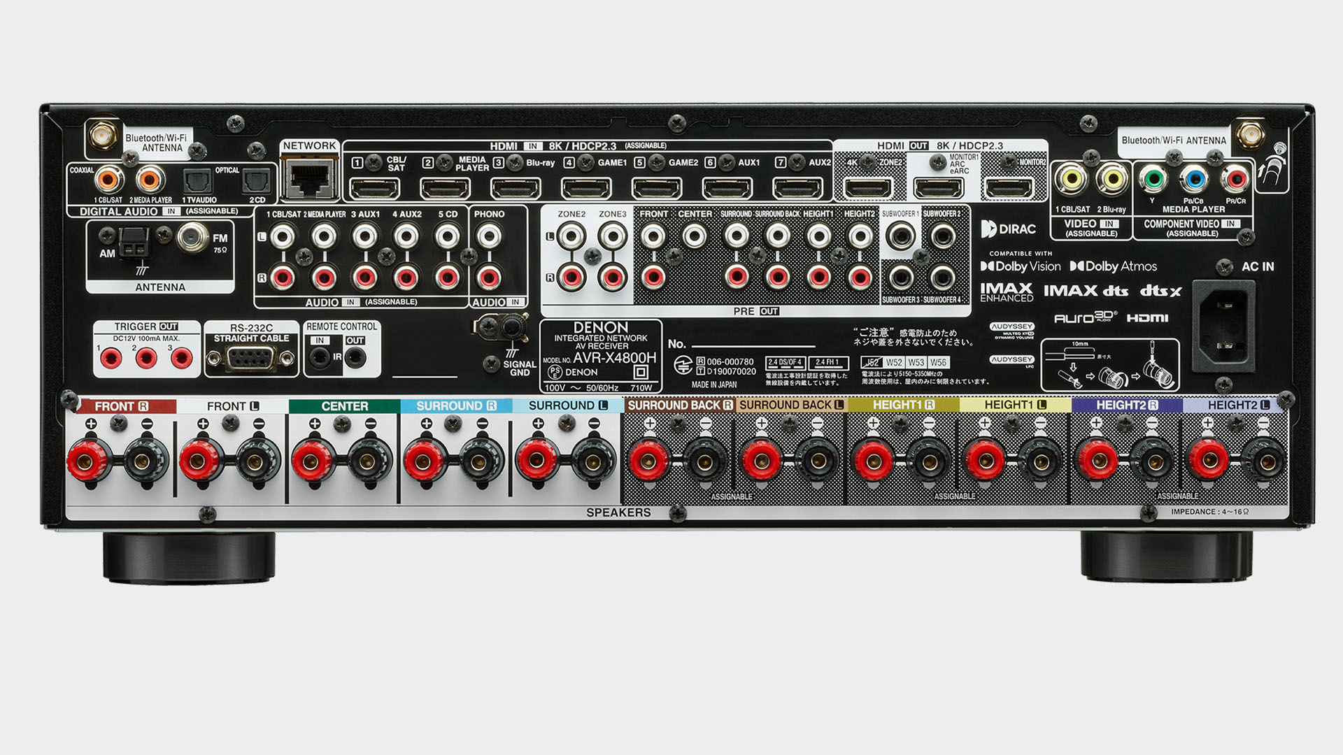 DENON デノン AVR-X4800H AVアンプ｜CAVIN 大阪屋 札幌オーディオ・ホームシアター専門店｜中古オーディオの販売・買取 ...